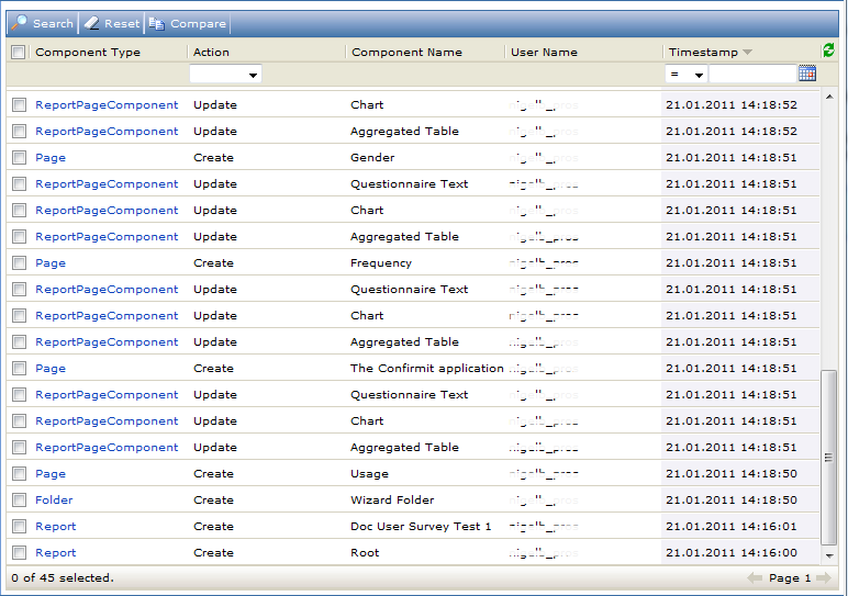 Report History – Administrator